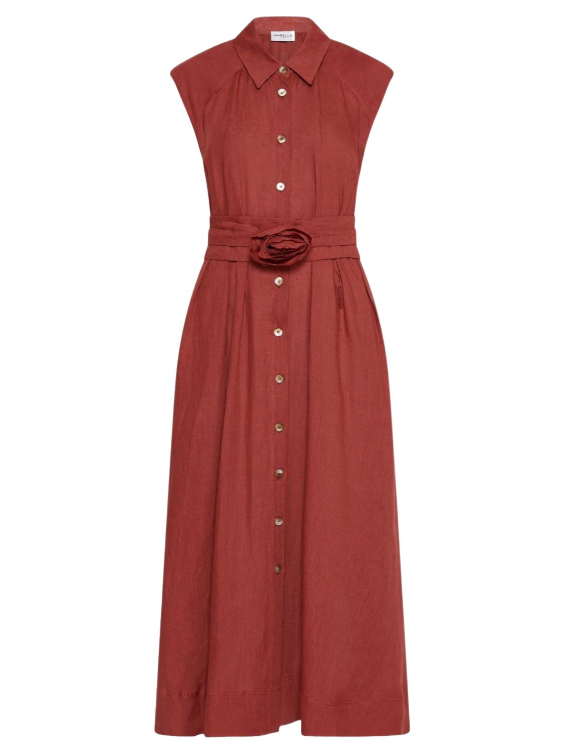 MARELLA Marella Pure Linen Shirt Dress